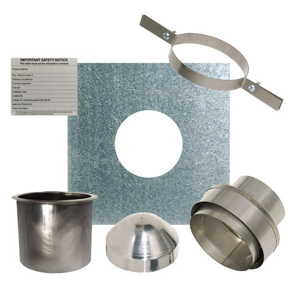 150mm Flexible Flue Liner Install Kit 4 - Flexible Flue Liners