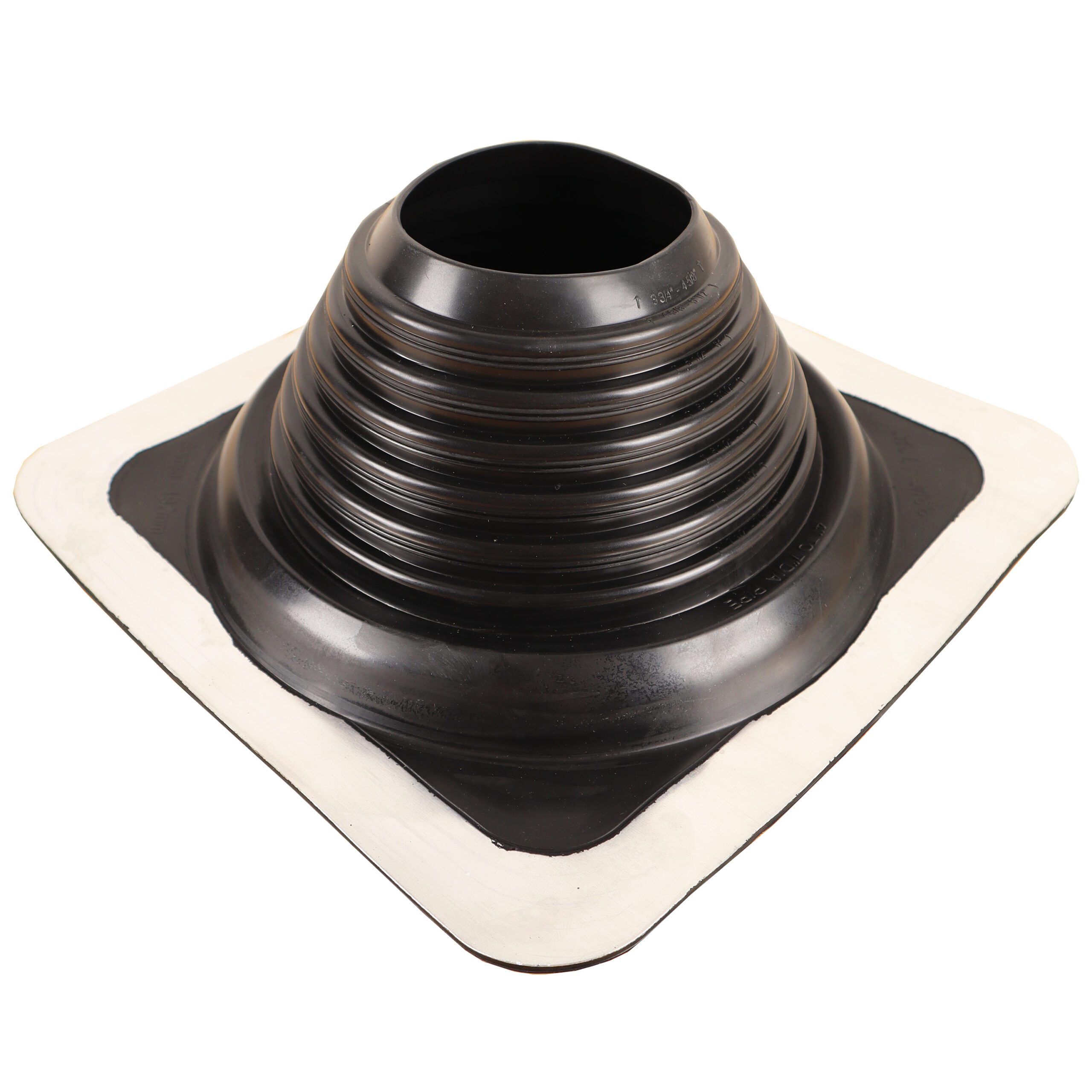 Low Temp 95-197mm Tiled Roof Flashing (Black) - Flexible Flue Liners Low Temp 95-197mm Tiled Roof Flashing (Black) - Flexible Flue Liners